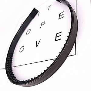 Skinny Leather Covered Twist Headband Hair Bows Hair Loop Clasp Glitter Hairbands for Women and Girls (6pcs/set)