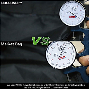 ABCCANOPY Canopy Weights Set of 4-112LBS Sand Bags for Pop up Tent, Weight Bags for Outdoor Gazebo, Trampoline, Pergola, Beige (Without Sand)