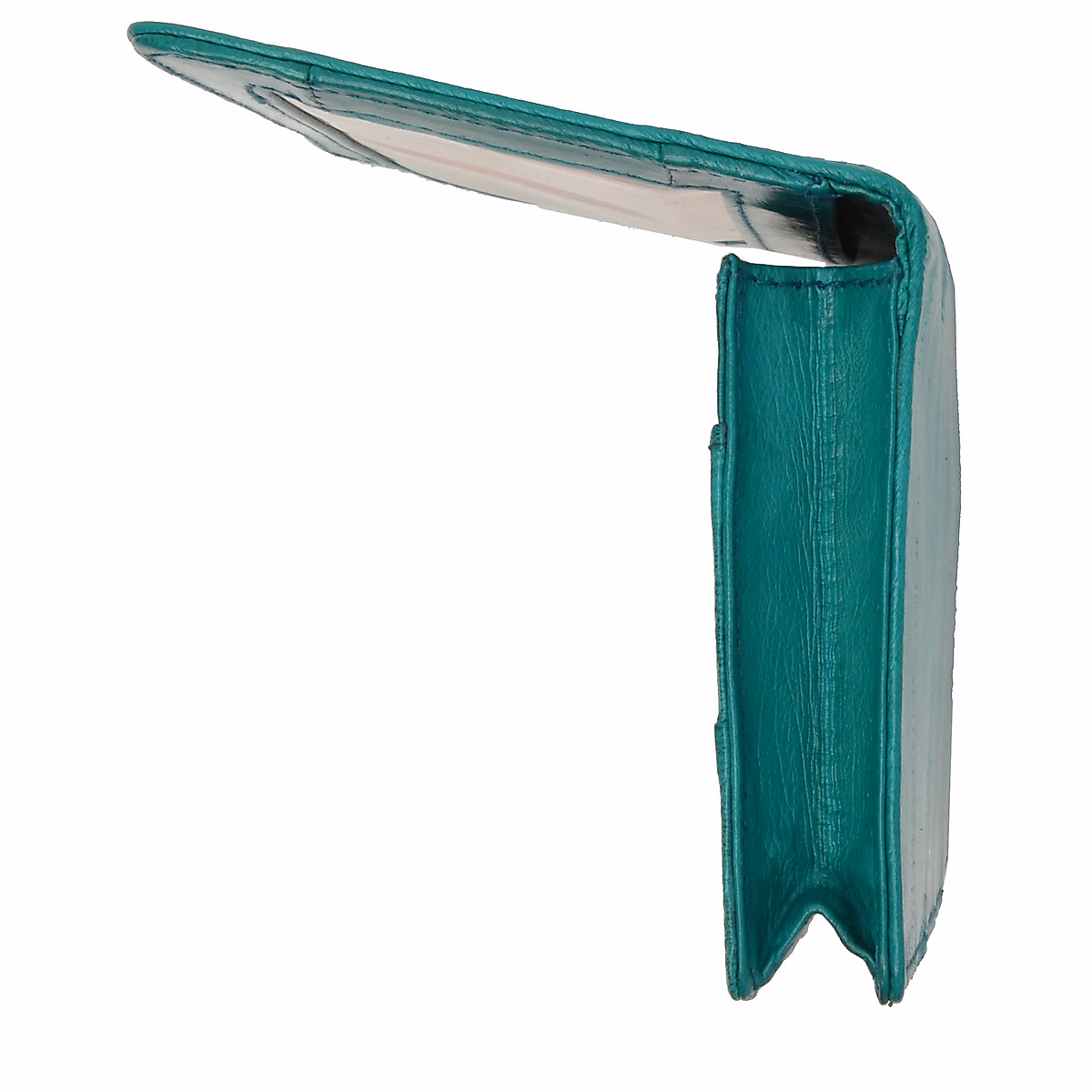 MARSHAL Eel Skin Soft Leather Business Card Credit Card Holder with Id Window