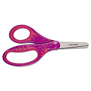 Fiskars 194220 Back to School Supplies, Kids Scissors Softgrip Blunt-tip, 5 Inch, Color Received May Vary