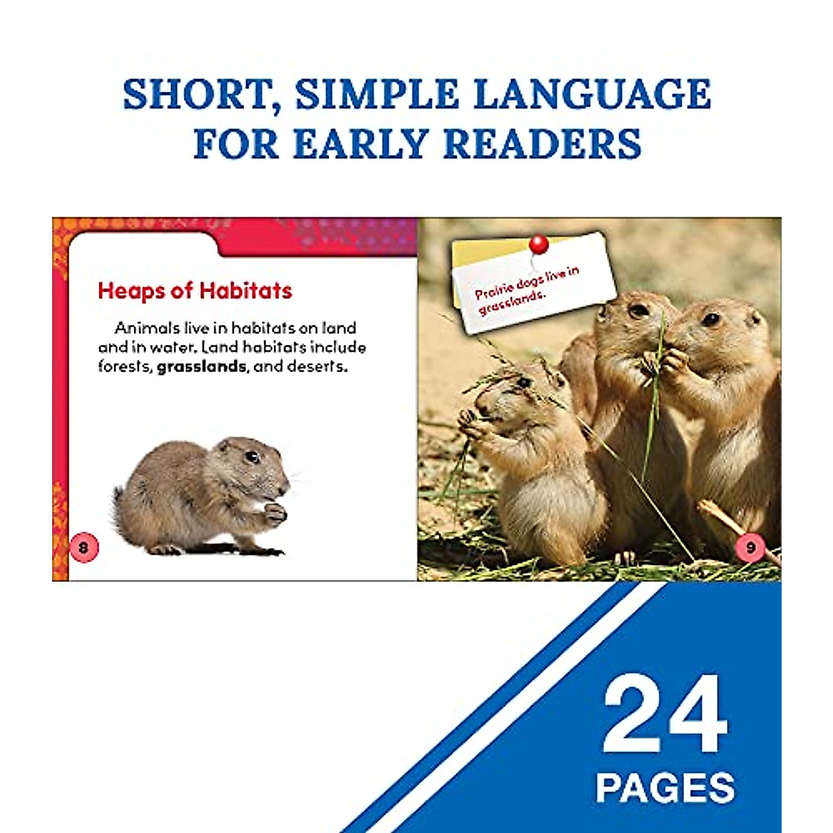 Rourke Educational Media Animal Habitats―Children’s Science Book About Where Animals Live, Grades 1-2 Leveled Readers, My Science Library (24 Pages) Reader