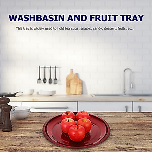 Chinese Wedding Metal Serving Tray: Candy Nut Serving Container Fruit Plates Snack Plate Appetizer Trays for Snacks Nuts Condiments Appetizers