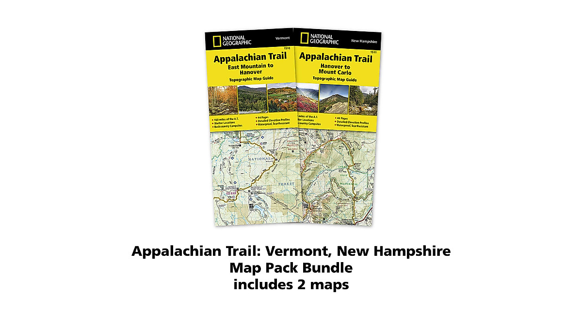 Appalachian Trail Map Pack: Vermont & New Hampshire Guide