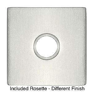 Emtek Transitional Brass Single Hook with Matching Finish Rosette - Choice of 7 Finishes - 290910US26 - Square (10) - Polished Chrome (US26)
