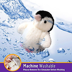 Kimee Interactive Cat Toy Rechargeable Automatic Chirping Penguin Flying Bird Cat Toy Infused with Catnip in The Wings, Auto Beating Wings Cat Toys for Indoor Cats to Play Alone, Never Boredom