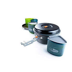 GSI Outdoors, Pinnacle Backpacker, Nesting Cook Set, Superior Backcountry Cookware Since 1985