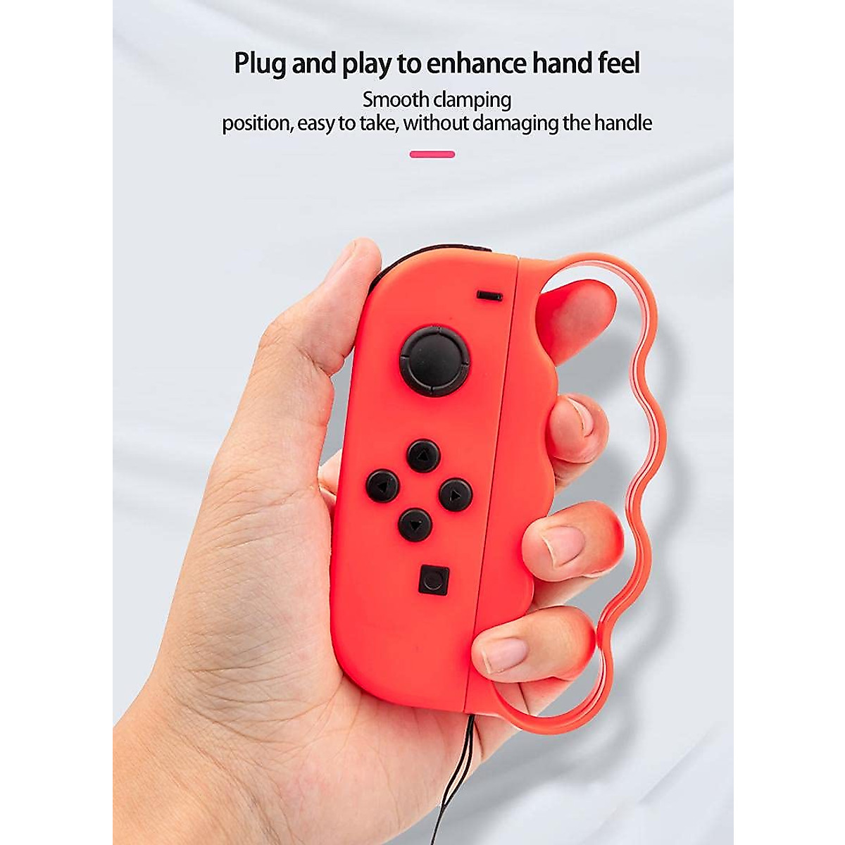 Fitness Boxing Hand Grips for Nintendo Switch Joy-Con,Fit Boxing Clasp Accessories Handle for Adults and Children, 2 Packs