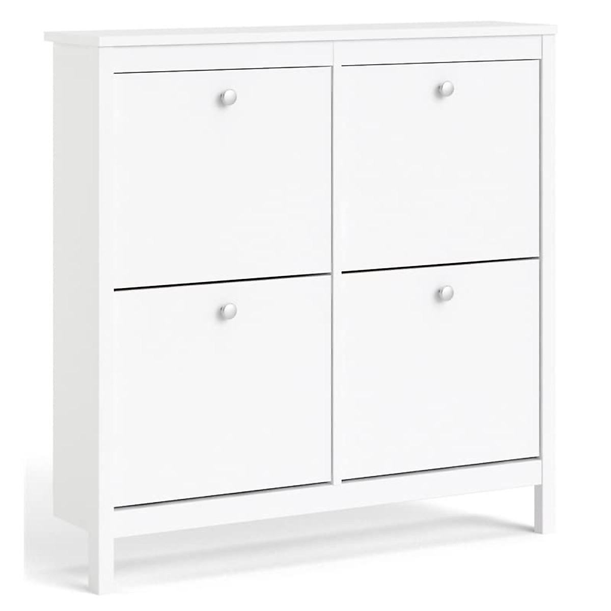Tvilum, White Madrid 4 Drawer Shoe Cabinet