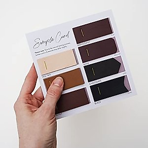 KEYAIIRA - Sample card for leather options, leather swatches from Keyaiira, mix color leather, color catalog, sample book, leather color swatches
