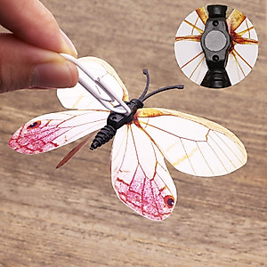 Tupalizy 12PCS Double Wings 3D Butterfly Wall Stickers Decals DIY Art Crafts Decorations for Windows Refrigerator Bedroom Classroom Bathroom Home Office Birthday Party Decors(Beige)