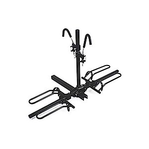 MaxxHaul 50027 Hitch Mount Bike Rack Platform Style 2-Bike Rack for Cars Trucks SUVs Minivans with Hitch Tightener