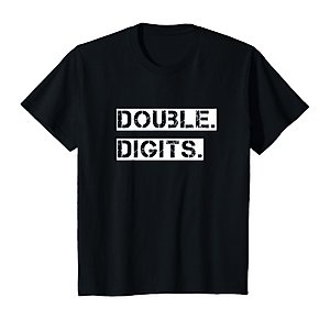 Double Digits 10th birthday shirt for a cool 10 year old kid T-Shirt