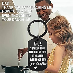Valentines Day Gifts For Him Man Birthday Gifts for Dad Thank You Meaningful Dad Gifts from Daughter Dad Keychain for Fathers Day Birthday Easter Day Small Cheap Gifts for Men Key Chain Accessories