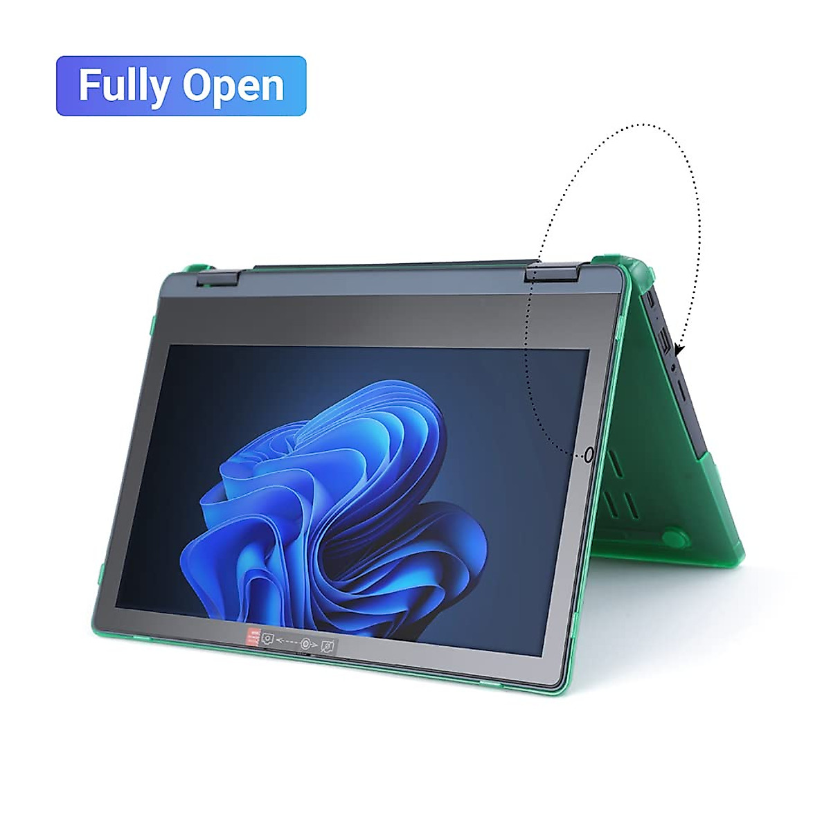 mCover Case Compatible for 2021~2022 11.6" Lenovo IdeaPad Flex 3 (11") 11M836 2 in 1 Chromebook Laptop ONLY (NOT Fitting Any Other Lenovo Models) - Purple