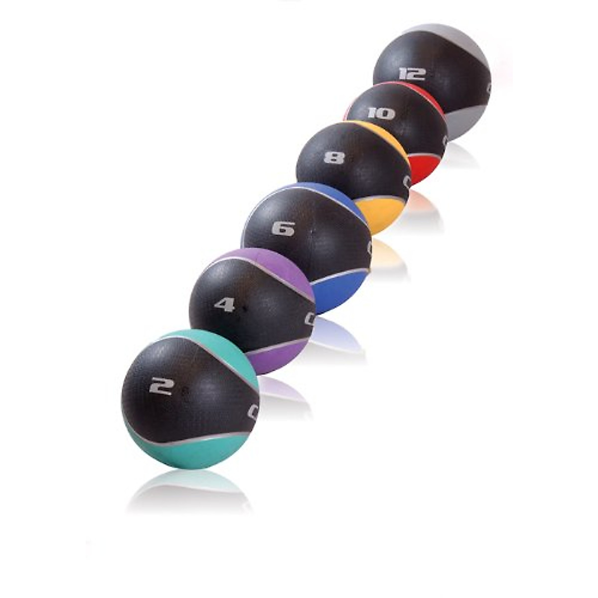 CAP Barbell Rubber Medicine Ball Set with Rack