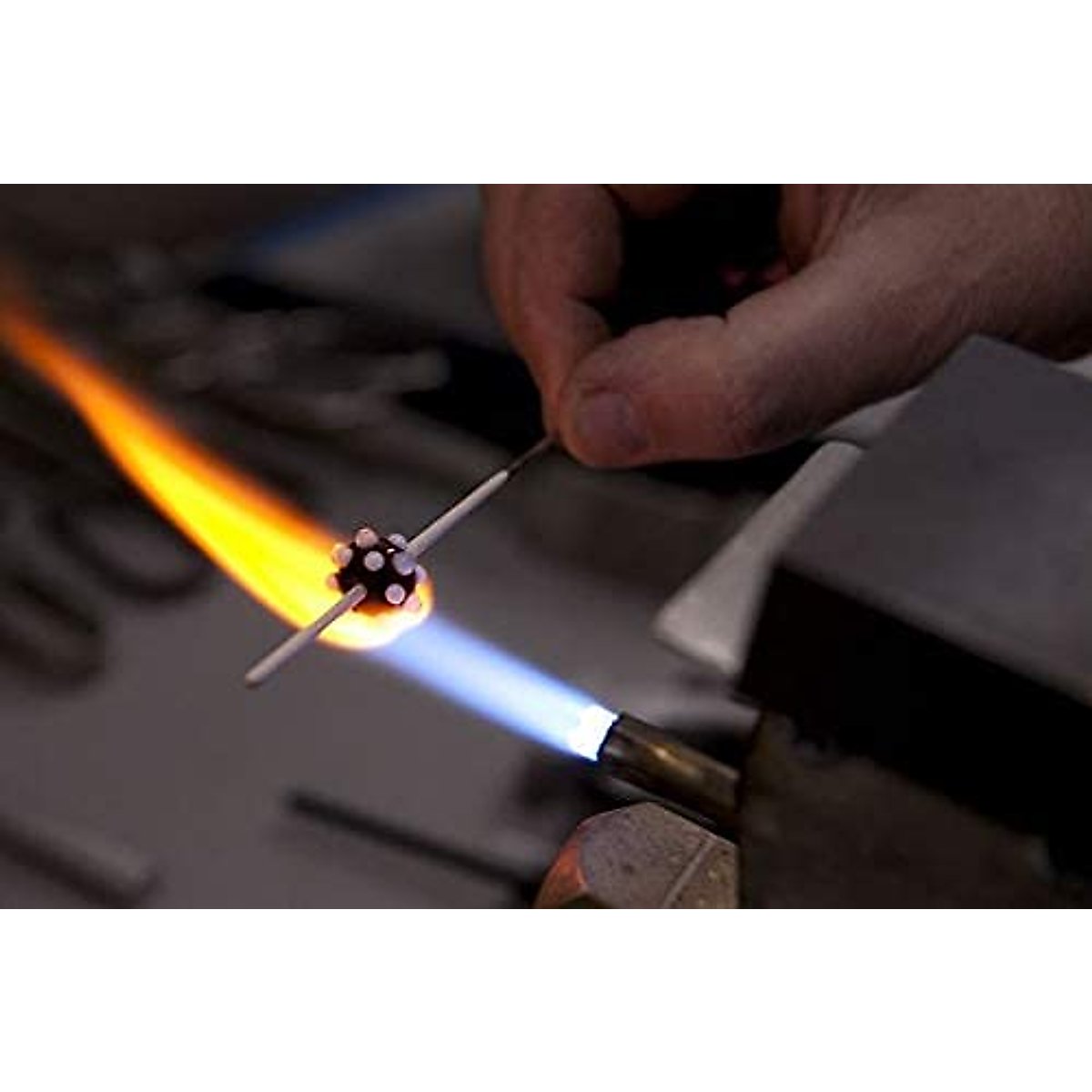 BLUEFIRE Handy Cyclone Torch Head Only Push Button Trigger Start Nozzle Torch Fuel by Propane MAPP MAP PRO Gas Cylinder Welding Soldering Brazing Cooking Glass Beads DIY