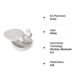 Omidyi True Wireless Sleep Earbuds, Noise Cancelling Earbuds for Sleep, Ultra Small and Skin-Soft Silicone Bluetooth Headphones in-Ear Specifically to Help You Fall Asleep Faster and Sleep Better