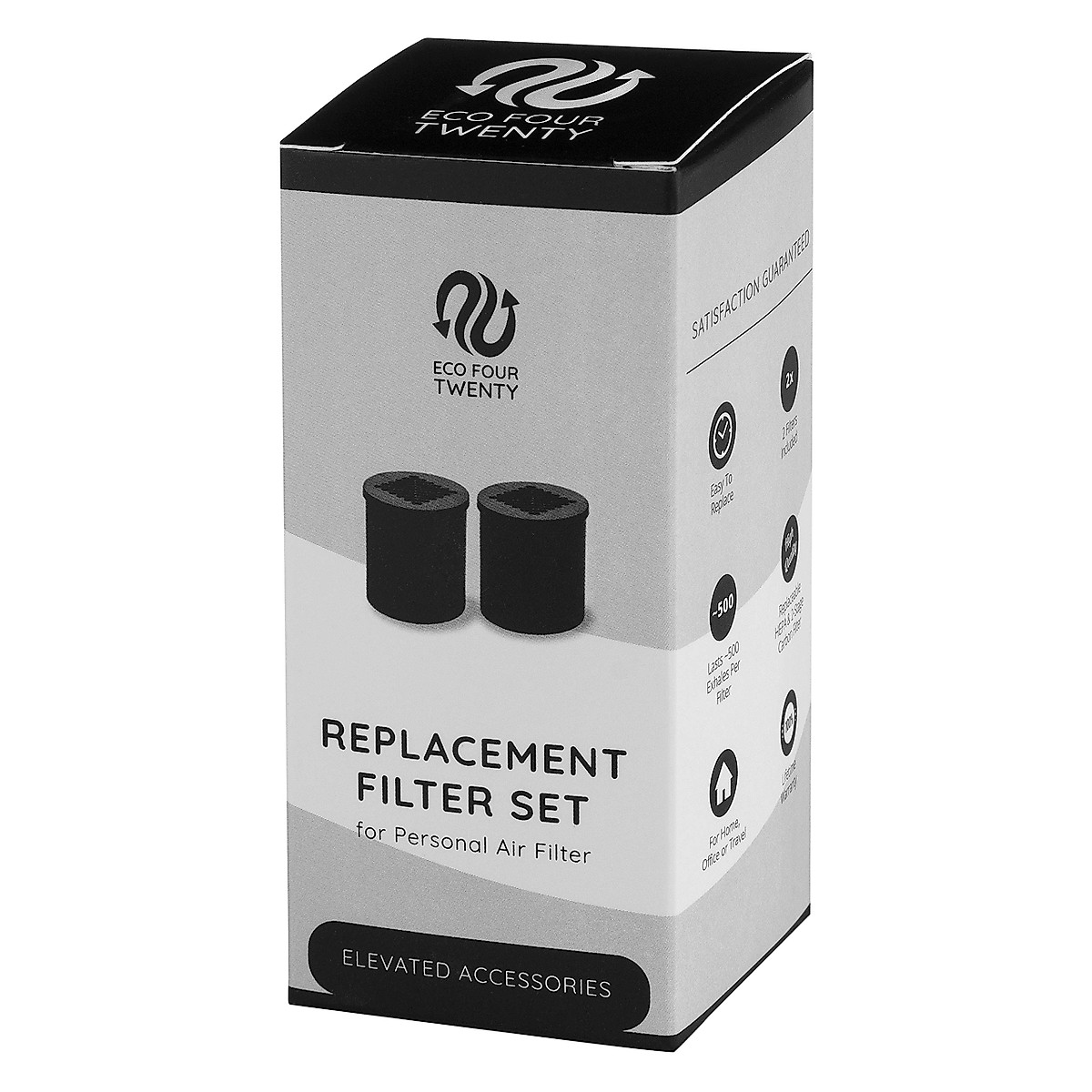 Set of 2 Replacement Filters For Eco Four Twenty Personal Air Filter