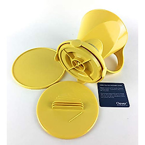 Clever NEW Yellow Coffee Dripper Coffee Maker Safe BPA Free Plastic Hassle-Free Ways Make Manual Pour Over Coffee & Cold Brew, 10 Fl Oz.
