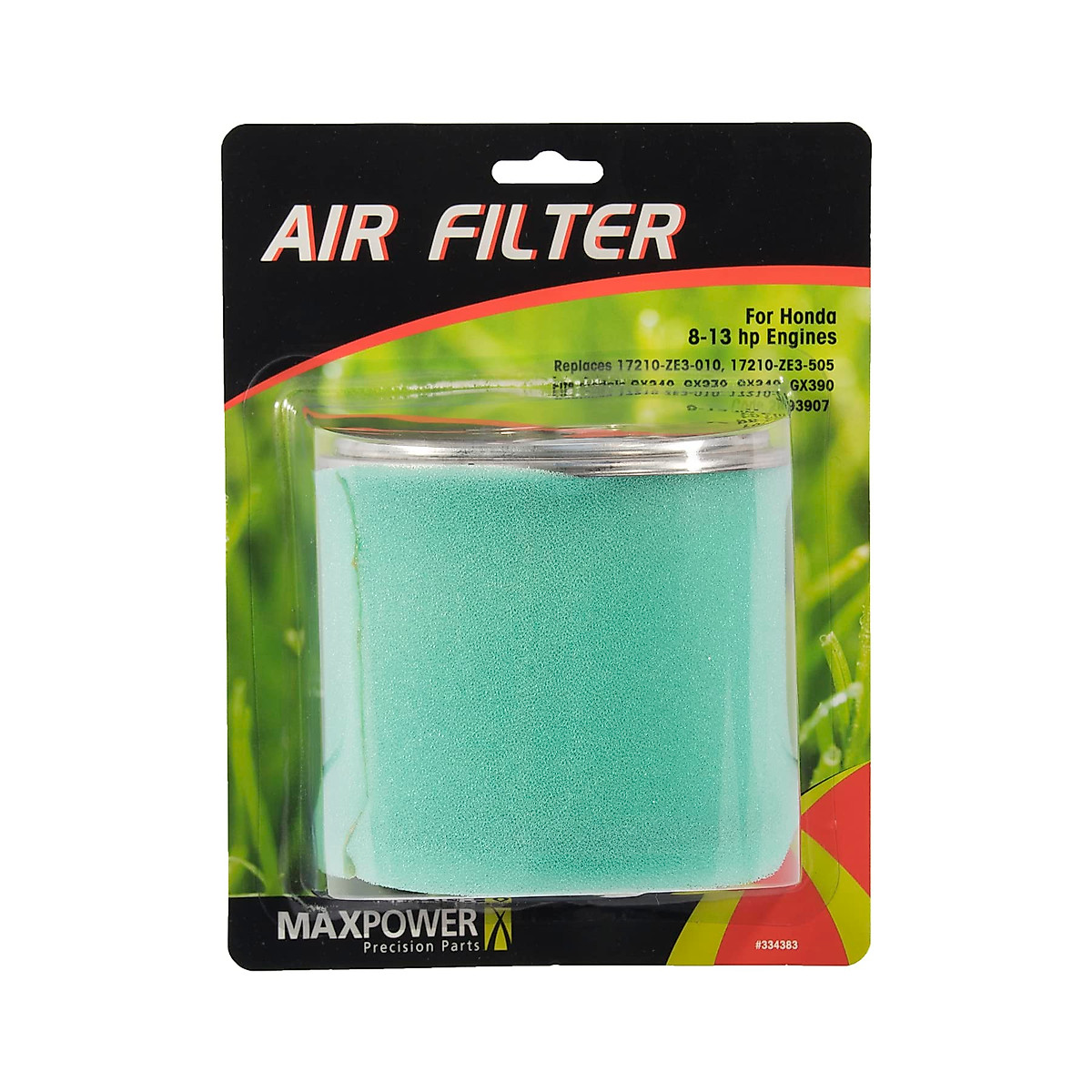 MaxPower 334383 Air Filter for Honda GX240, GX270, GX340, GX390 Engines 17210-ZE3010, 17210-ZE3-505