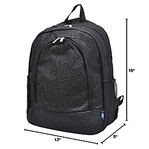NGIL Canvas School Backpack (Glitter-Black)
