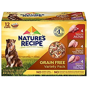 Nature's Recipe Prime Blends Wet Dog Food, Variety Pack Recipe, 2.75 Ounce Cup (Pack of 24), Grain Free