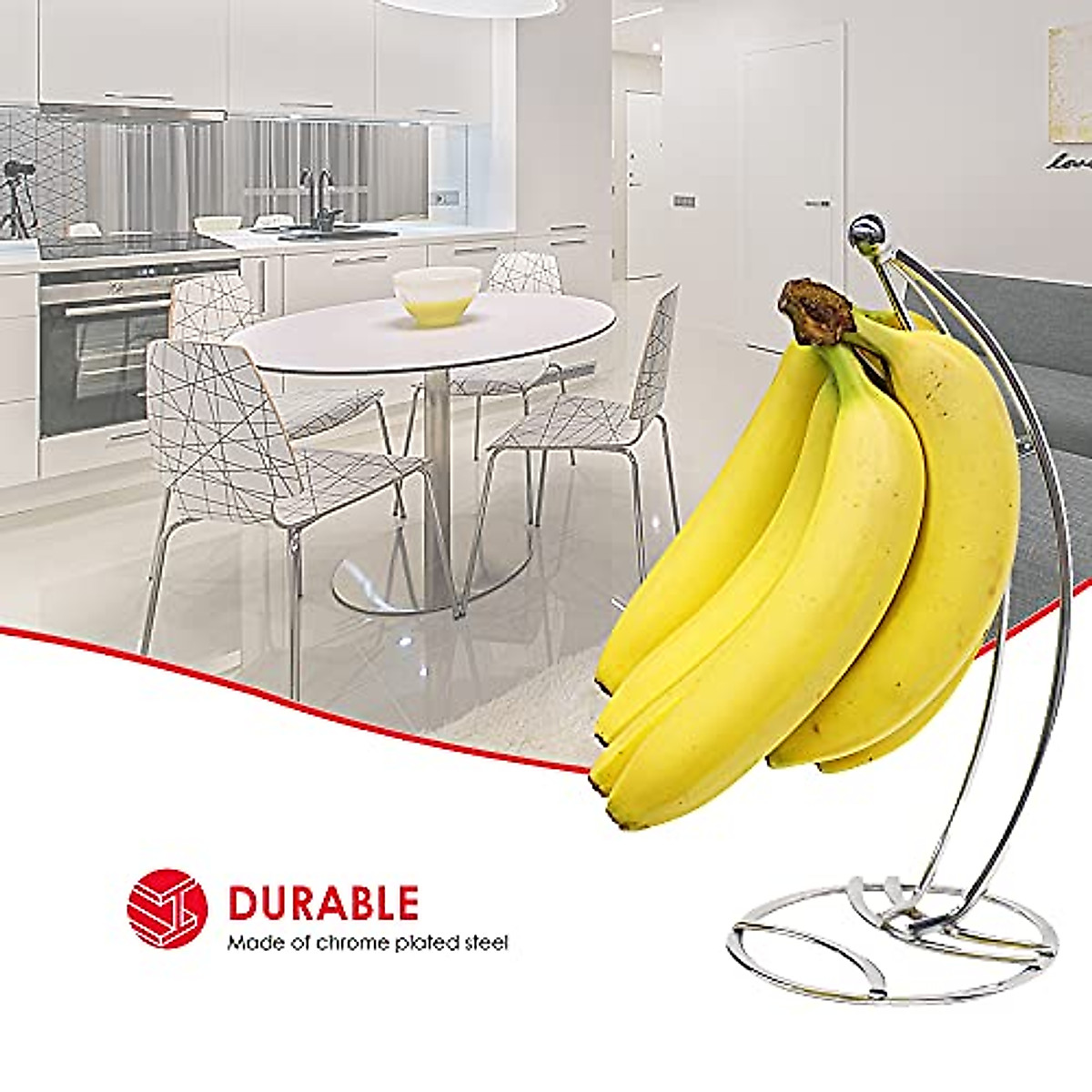 Home Basics Flat Wire Hanger Banana Tree