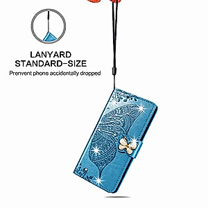 HUANGTAOLI PU Leather Wallet Flip Case for Oppo Reno8 5G, Wallet Case with Card Slots Stand Magnetic Closure Diamond Bling Phone Cover for Oppo Reno8 5G