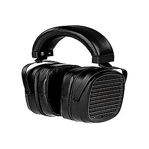 Monolith AMT Headphone - Changeable Earpads, Open Back Design, Comfort with 6‑Foot Cable and 1/4" to 3.5mm Adapter Black