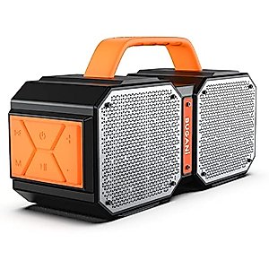 BUGANI Bluetooth Speaker, M83 Waterproof Portable Speaker, 24 Hours Play Time, Charge Your Phone, Super Power, Suitable for Family Party and Outdoor Travel, Outdoor Speaker