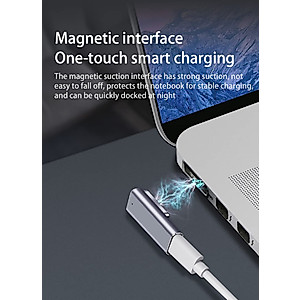 korllo USB Type C to Mag-Safe 2 Male to Female Adapter, Compatible with MacBook Air & Pro, Supports 85W/60W/45W Fast Charging