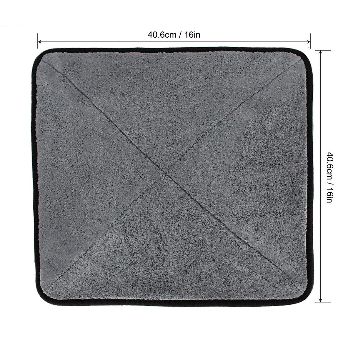 SCRUBIT 3 Pack Microfiber Cleaning Towels for Cars by Scrub it- Super Absorbent Plush Towel Quick car Drying, Non-Scratch, Double Layer wash Cloth to Clean and Shine Your Vehicle