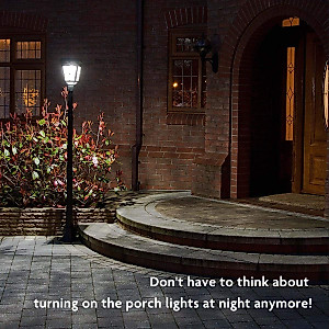 Motion Sensor Light Bulbs,7W (60-Watt Equivalent) E26 Motion Activated Dusk to Dawn Security Light Bulb Outdoor/Indoor for Front Door Porch Garage Basement Hallway Closet(Cold White 2 Pack)