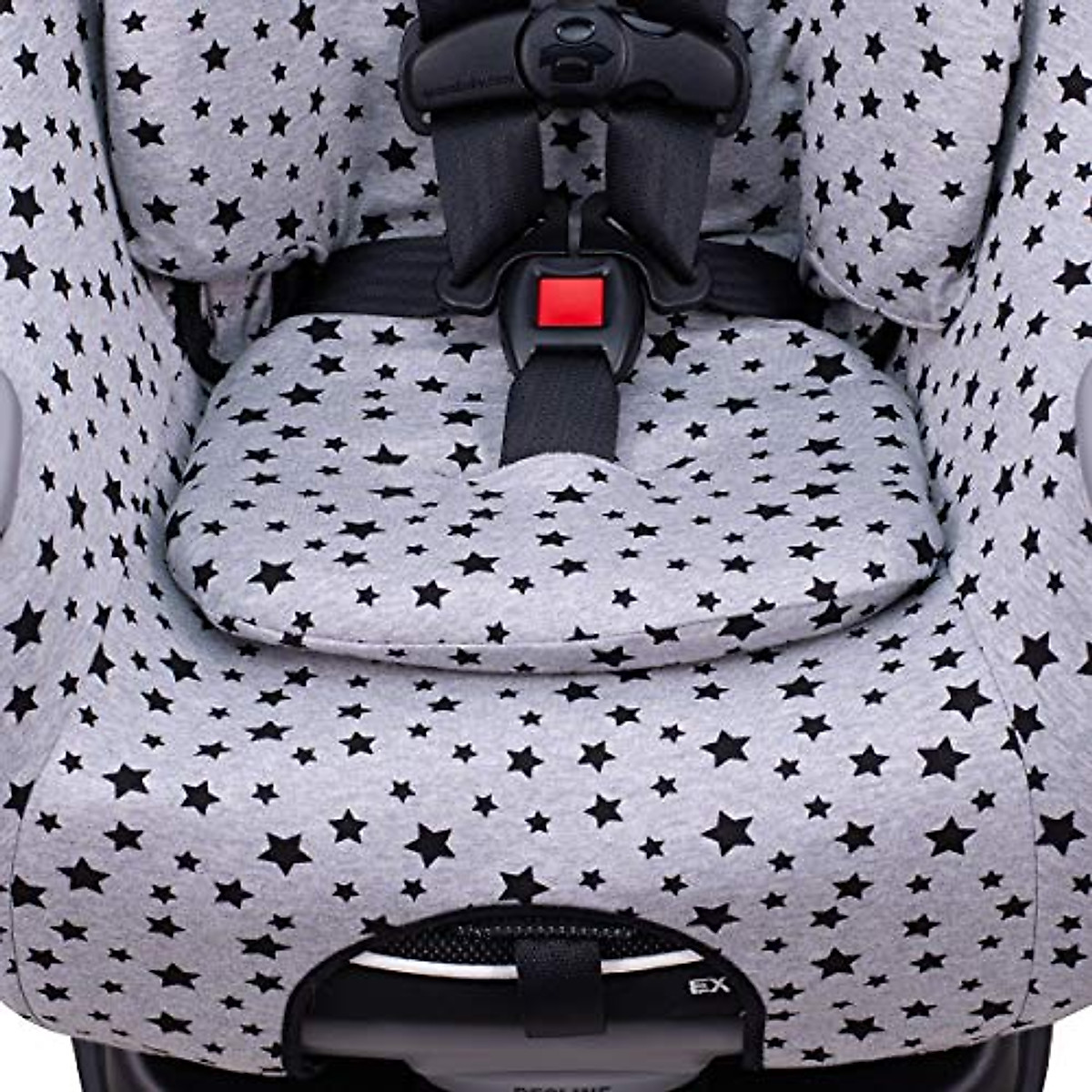 JYOKO Kids Cover Liner for car seat Compatible with Graco Extend2fit, 100% Cotton Made (Black Star)