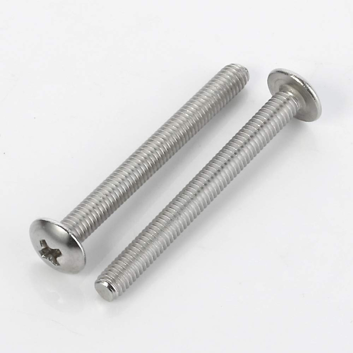 M4 x 25mm Truss Head Machine Screws for Cabinet Drawer Knob Pull Handle, Stainless Steel 18-8 (304), Bright Finish, 40 PCS