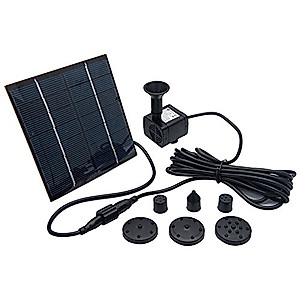 MASO 7V 1.4W 180L/H Solar Panel Powered Water Feature Pump Garden Pool Pond Aquarium Fountain Brushless for Bird Bath Pond Pull Garden - Power Pump：JT-180（CE/ROHS/IP68） DC7V，140MA