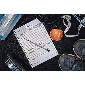 Workout Planner for Daily Fitness Tracking & Goals Setting (A5 Size, 6” x 8”, Peachy Pink), Men & Women Personal Home & Gym Training Diary, Log Book Journal for Weight Loss by Workout Log Gym