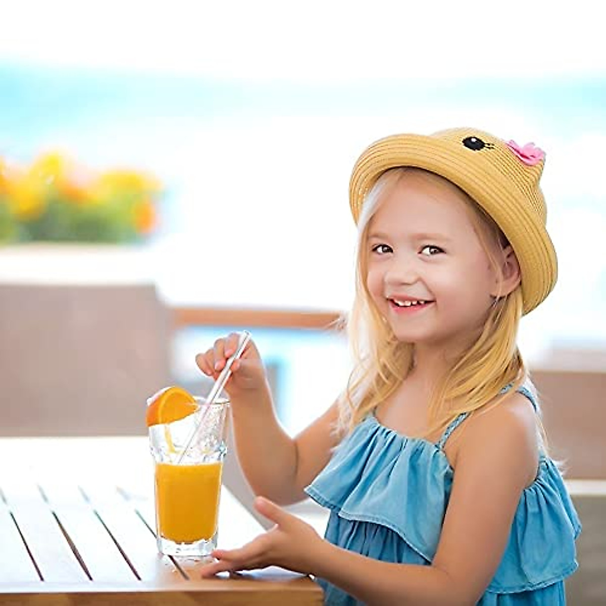 Reusable Glass Straws, 12-Pieces Drinking Straws with 2 Cleaning Brushes, Dishwasher Safe for Shatter Resistant, Eco Friendly Reusable Straws - Multicolor