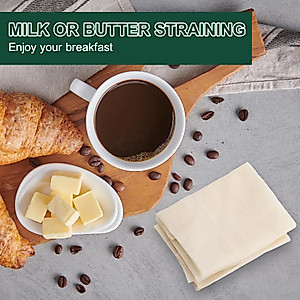 Paoeyrb 6Pcs 20x20Inch Cheese Cloth, 100Percent Organic Unbleached Pure Cotton Muslin Cloth, Reusable Cheesecloth, Premium Cheesecloth for Straining, Cooking, Bread, Butter