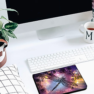 Case for Microsoft Surface Duo Case,Surface Duo Leather Case 2020, AIRWEE Ultra Slim Hard PC Back Case Protective Fold Cover for Microsoft Surface Duo,Dragonfly Starry Sky