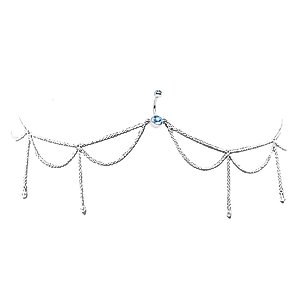 Body Accentz™ Belly Button Ring Navel Body Jewelry Dangle Waist Chain 14 Gauge