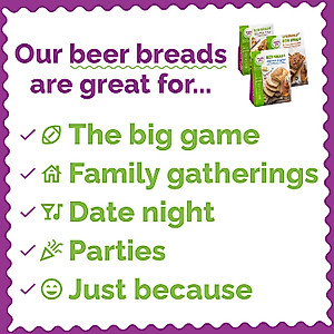 Molly & You Savory Beer Bread Mix Variety Pack (Pack of 3) - A Quick & Easy, Gourmet, Bread Mix, Artisan Bread Kit - No Bread Machine Needed - Just Add Beer or Soda