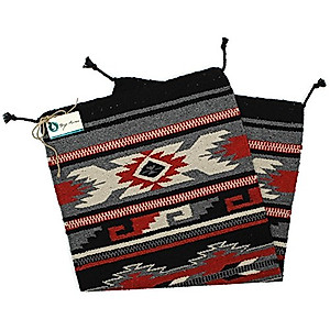 Onyx Arrow Southwest Décor Area Rug, 20 x 40 Inches, Durango Red, Gray, Black