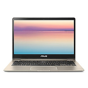 ASUS ZenBook 13 UX331UA Ultra-Slim Laptop 13.3” Full HD WideView display, 8th gen Intel Core i7-8550U Processor, 8GB LPDDR3, 256GB SSD, Windows 10, Backlit keyboard, Fingerprint, Icicle Gold