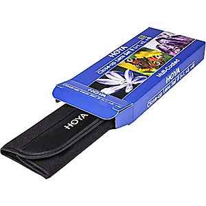 Hoya Close-Up Kit – Filter Set for Macro Photography (+ 1, 2, 4, 82 mm Black