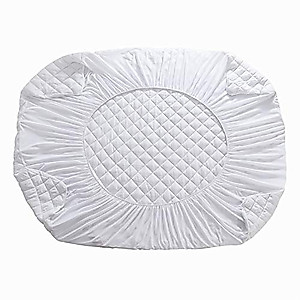 Wamsound 100% Waterproof Twin Size Mattress Pad,Quilted Fitted Mattress Cover,Deep Pocket Hollow Microfiber Alternative Filling Super Soft and Breathable Cooling Mattress Topper Skin-Friendly,18“