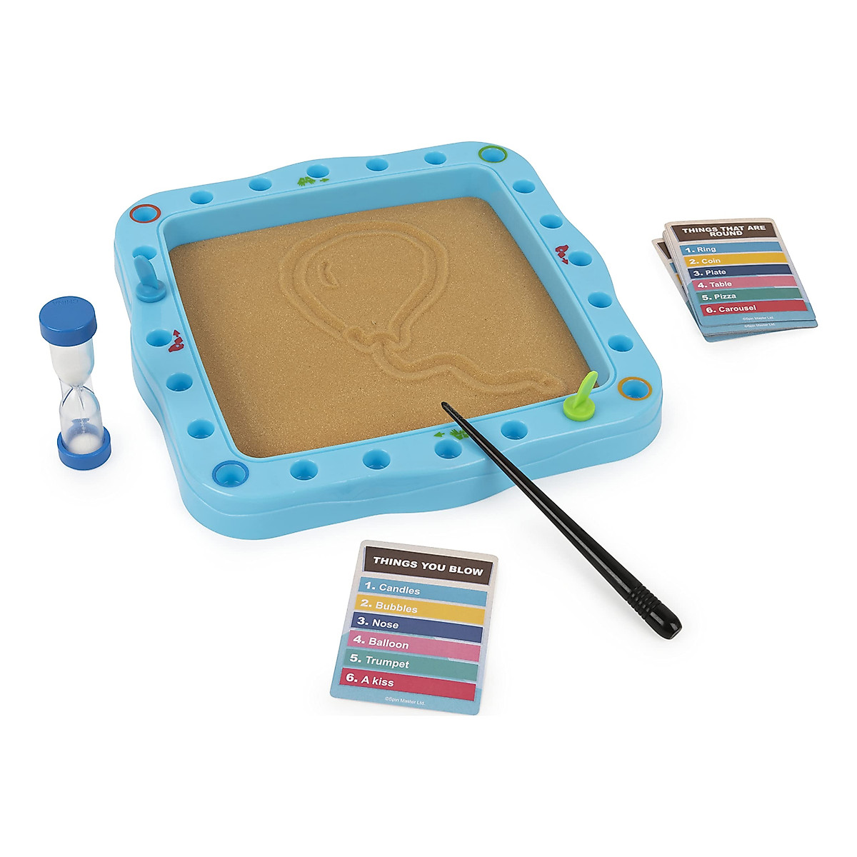 Spin Master Sandy Sketches Sand Drawing Guessing Board Game, Family Game for Ages 8 and up