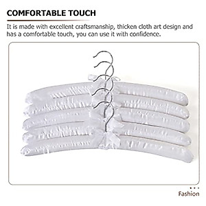 5Pcs Satin Padded Hangers Anti Slip Clothes Hangers Sweater Hangers Dress Shirt Hanger for Wedding Dresses Hangers Party Favors