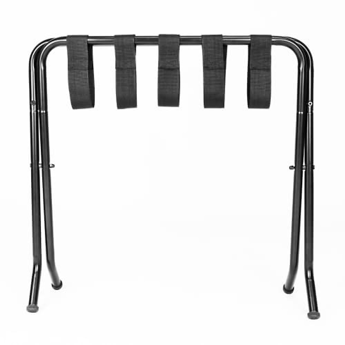 Luggage rack, guest room luggage rack, suitcase rack, steel rack, foldable, bedroom, black