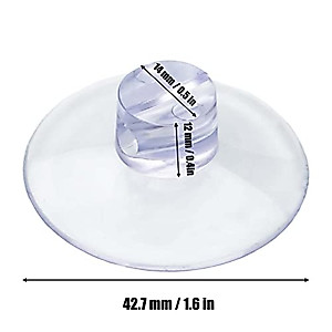 Sankoly 4 Pcs Bathroom Shower Caddy Connectors Suction Cups PVC Heavy Strength Clear Sucker Without Hooks for Regular Shower Caddy Basket Christmas Light